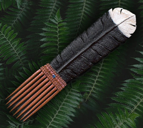 Maori Wood & Shell Carvings | Ceremonial Taonga – Toa Bone