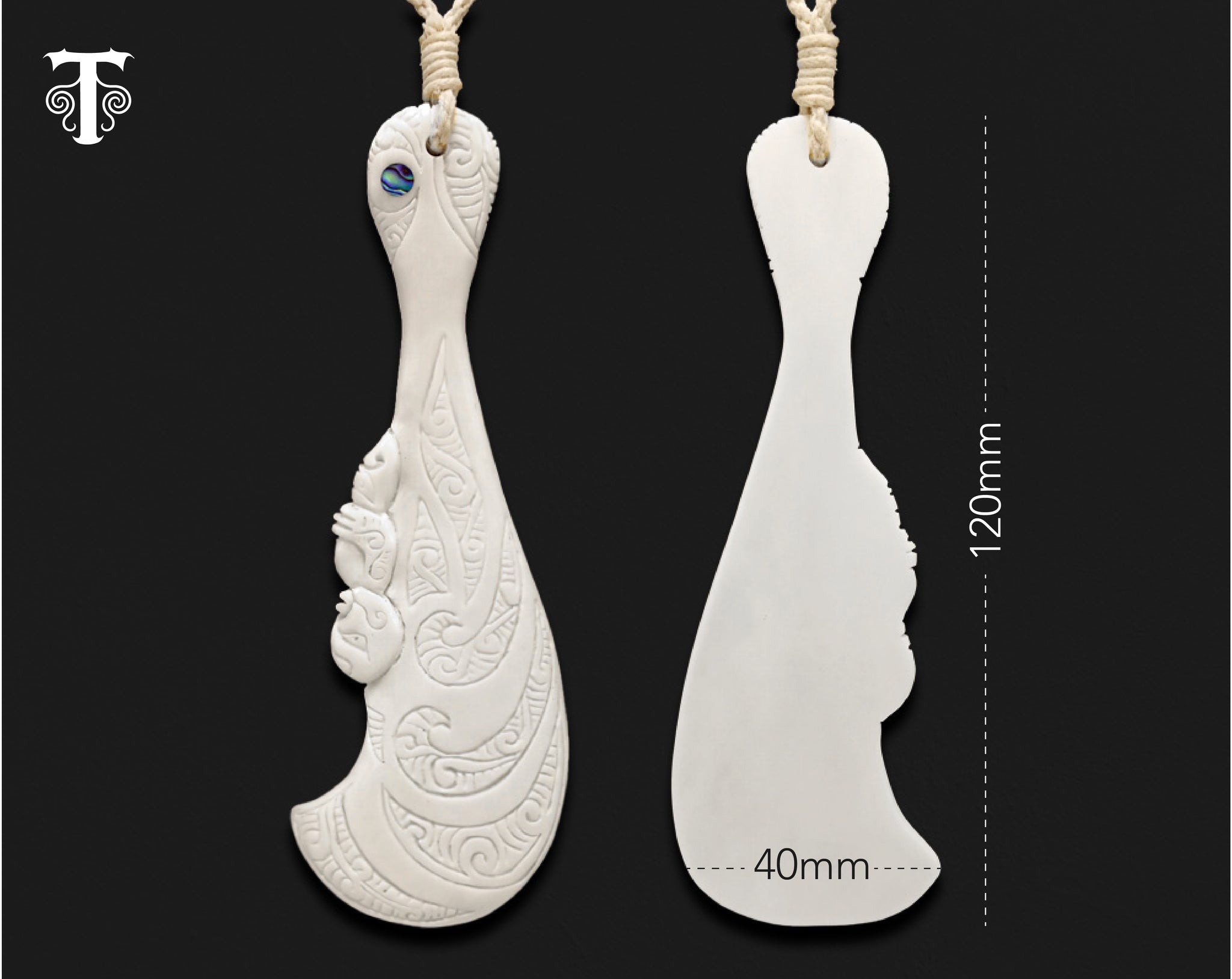 Maori Necklace | Patu – Tuwharetoa Bone