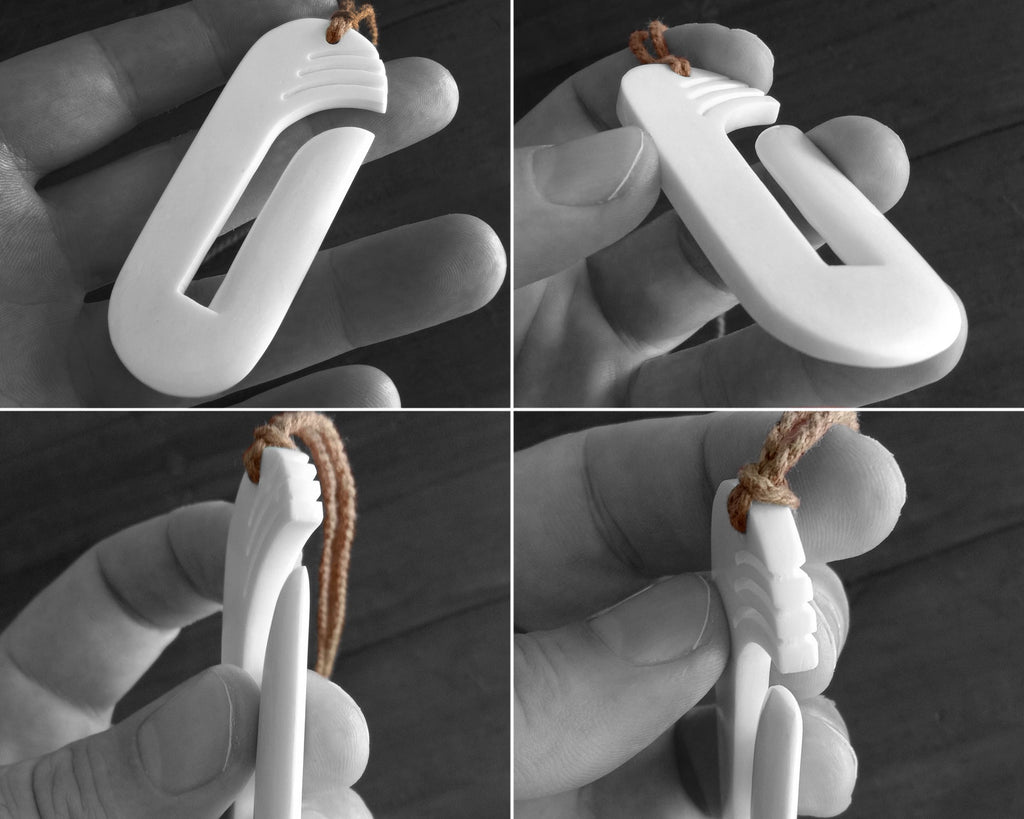 Maori Necklace-No.9 | Hei Matau Fish Hook – Toa Bone