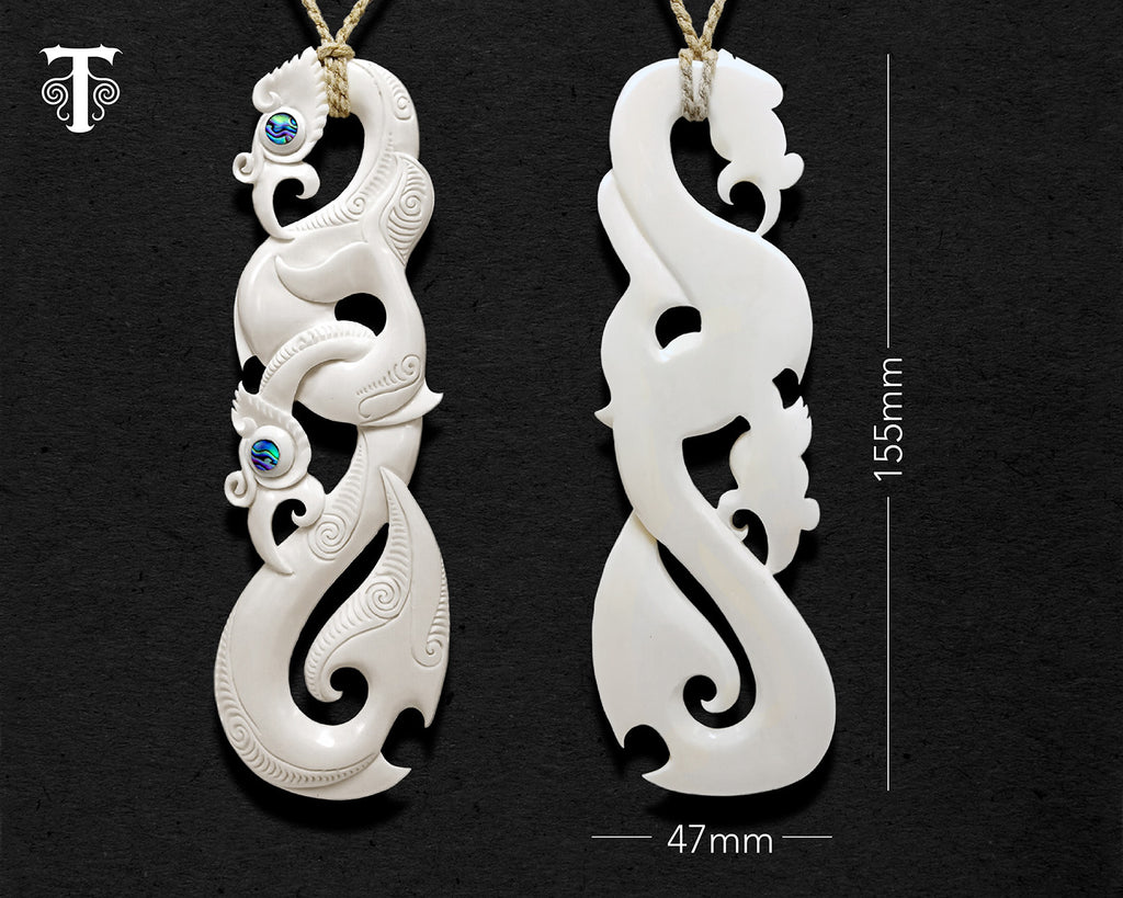 Maori Manaia Spirit Guardian Bone Carving | Tuwharetoa Bone – Toa Bone