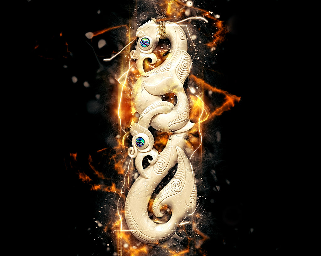 Maori Manaia Spirit Guardian Bone Carving | Tuwharetoa Bone – Toa Bone