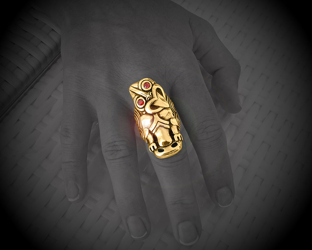 Maori Tiki Ring - New Zealand Polynesian Tribal Jewelry – Toa Bone